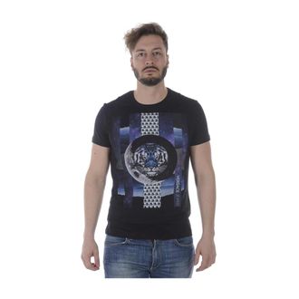 Versace Jeans Couture Homme, Tops, Noir, Taille: M SweaT-shirt imprimé Regular Fit