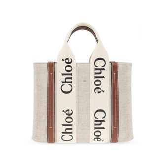 Chlo&eacute; Kleine Woody Tote Bag - - Bags - Damen - Wei&szlig; - ONE SIZE