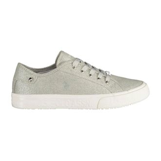 U.S.Polo Association Silberne Sneakers f&uuml;r Damen mit Schn&uuml;rung - - Shoes - Damen - Grau - 40 EU