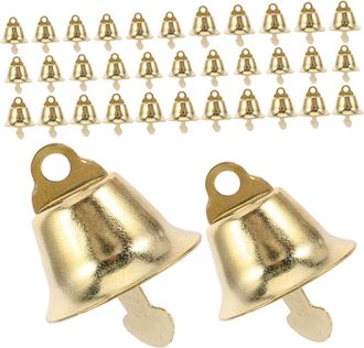 DOITOOL 200stücke Mini-Glocken Metall Zum Basteln Goldene Glöckchen Für Tischdekoration Und Tür-hänge Kleine Miniatur-glockenornamente Für DIY-projekte Und Fe