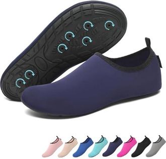 Saguaro Chaussures Aquatiques Homme Femme Chaussure deau Séchage Rapide Chaussure de Plage Antidérapante avec 7 Trous de Drainage pour Piscine Mer Plongée Bai