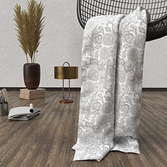 Soleil d'Ocre Soleil dOcre Plaid, Schwarz, 120 x 160 cm