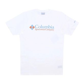 Columbia Valley Grafik Tee Wei&szlig; Herren T-Shirt - - Tops - Herren - Wei&szlig; - S