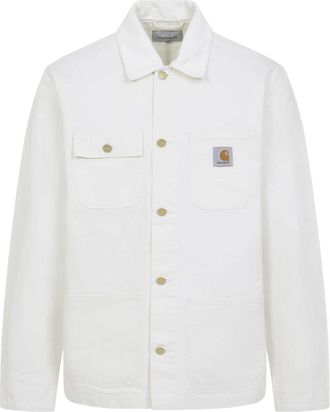 Carhartt Work in Progress Homme, Vestes, Blanc, Taille: XL WAX Jacket