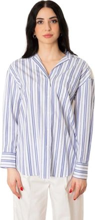 Max Mara Femme, Blouses et Chemises, Bleu, Taille: 44 FR Camicia rigata