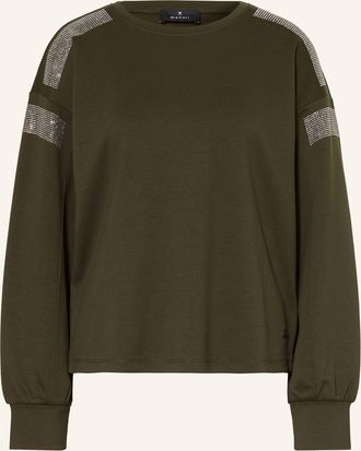 Monari Monari Longsleeve Mit Schmucksteinen gruen