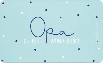 ppd Fr&uuml;hst&uuml;cksbrettchen Opa wunderbar, Brettchen 23x14cm, Gro&szlig;vater