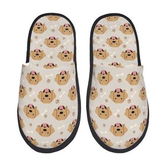 Generic Pantoufle Maison Imprim&eacute; De Chien Labrador Retriever Chaussons Maison Antid&eacute;rapantes Hiver Chaussures Chaudes Doux Chaudes Pantoufles Pour Chambre H&ocirc;t