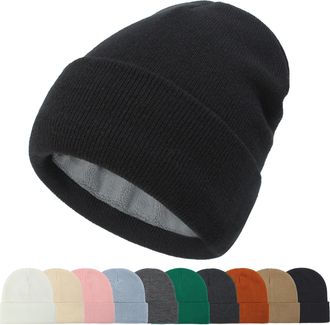 Dreshow Warme Strickm&uuml;tze f&uuml;r Damen Herren Winterm&uuml;tzen f&uuml;r Unisex Dicke Beanie M&uuml;tze f&uuml;r Extreme K&auml;lte