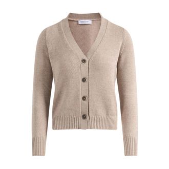 Gran Sasso Strickjacke mit durchgehendem Knopfleiste - - Knitwear - Damen - Beige - XS