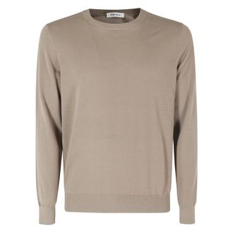 KANGRA Maglia Girocollo Cotone 1Filo - - Knitwear - Herren - Braun - 3XL