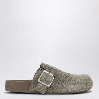 Loewe Ease Buckle Mule in Khakigr&uuml;n
