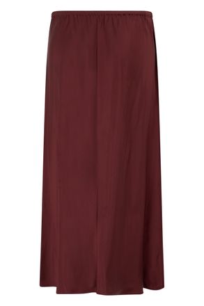 Vince Satin Viscose Skirt - Burgundy