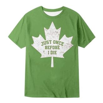 Generic T-shirt pour homme motif feuille d&eacute;rable canadien, vert, XXL