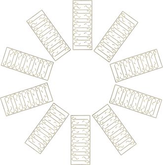 Pretyzoom 100st&uuml;cke Dekorative S-f&ouml;rmige Haken F&uuml;r Weihnachtsbaum-schmuck Weihnachtsdekorationsaufh&auml;nger Baumschmuckaufh&auml;ngen Kleine S-Haken Zum Aufh&auml;ngen Von O