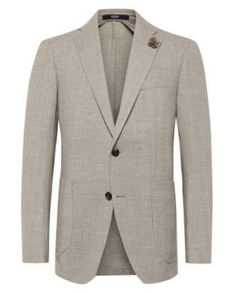 Joop Sakko aus einem Wolle-Leinen-Mix mit Fischgr&auml;tstruktur in