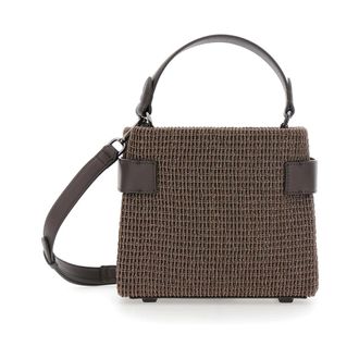 Brunello Cucinelli Femme, Sacs, Brun, Taille: ONE Size Essence Riding Leather Crossbody Bag
