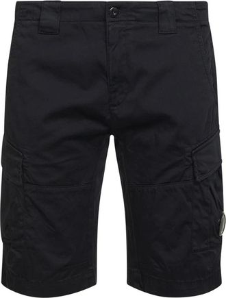 C.P. Company C.p. Company, Homme, Shorts, Bleu, Taille: L Short Cargo Stretch en Sateen