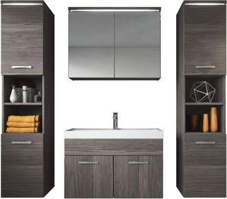 Badplaats Badplaats - Set de meuble de salle de bain Paso xl 80 cm - Chene g