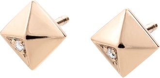 Edenly Ohrringe Schöpfung - Rohdiamanten - Roségold - 18 Karat