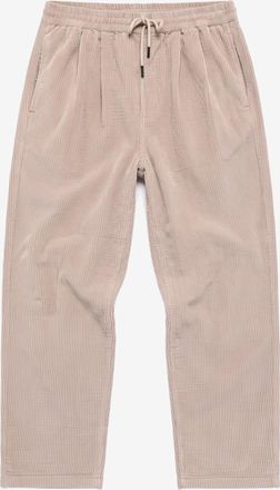 Knowledge Cotton Apparel Damen vegan Hose Hazy Lockere Passform Cord Helles Federgrau