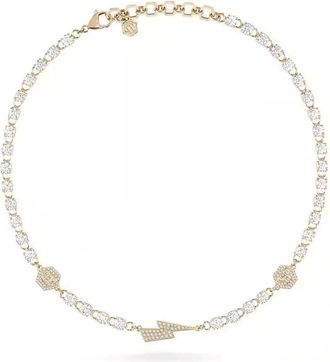 Philipp Plein Femme, Accessoires, Gris, Taille: ONE Size Thunder Lady Necklace