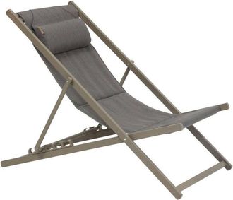 Hesperide Chilienne de jardin empilable pliable Lunivia caf&eacute; - Hesp&eacute;ride
