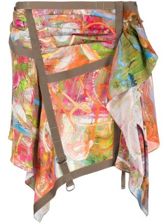 Diesel robe courte &agrave; imprim&eacute; O-Diantha - Vert