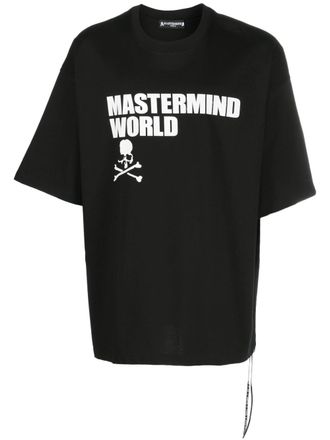 Mastermind Japan t-shirt oversize &agrave; logo imprim&eacute; - Noir