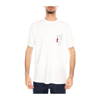 Thinking Mu T-Shirt mit Rundhalsausschnitt - - Tops - Herren - Wei&szlig; - L
