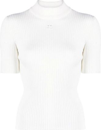 Courrèges Rollkragenpullover - Weiß