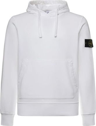 Stone Island Homme, Sweatshirts et sweats &agrave; capuche, Blanc, Taille: S Sweat &agrave; capuche with logo