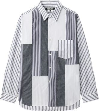 Comme Des Gar&ccedil;ons chemise &agrave; design patchwork - Noir