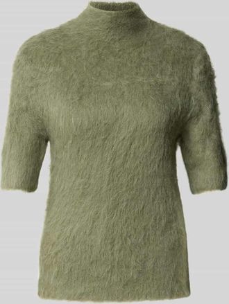 someday Strickshirt aus Alpaka-Mix mit kurzem Stehkragen