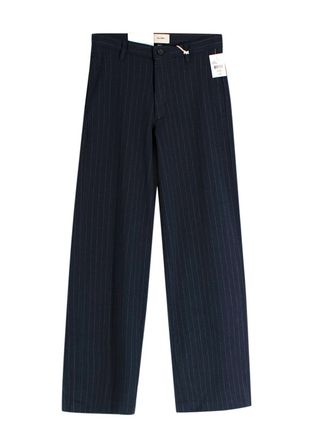 DL1961 Zoie Wide Leg Pinstripe Trousers Size 24/61