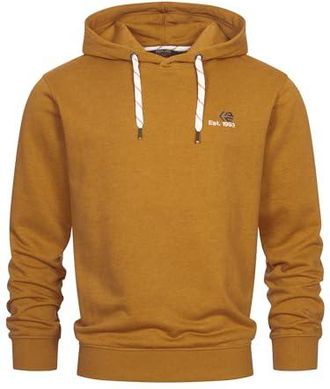 Indicode Hommes INMorey Hoodie | Sweat &agrave; Capuche Bistre XXL