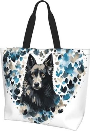 Generic Chiot Entour&eacute; DAmour Sac Courses Imperm&eacute;able Tote Bag L&eacute;ger Sac &Agrave; Bandouli&egrave;re Pour Shopping Universit&eacute; Gym