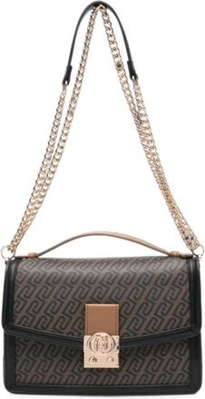 Liu Jo Umh&auml;ngetasche mit durchgehendem Logo - - Bags - Damen - Braun - ONE SIZE