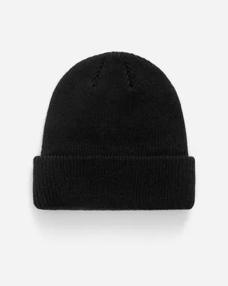 Arket Beanie Aus Wolle Und Baumwolle -Schwarz