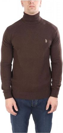 U.S.Polo Association U.s. Polo Assn., Homme, Pulls, Brun, Taille: XL Pull Col Roul&eacute; Coupe Standard