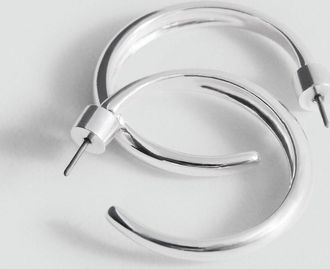 Mango Kreolen silber - Damen - Einheitsgr&ouml;&szlig;e - MANGO