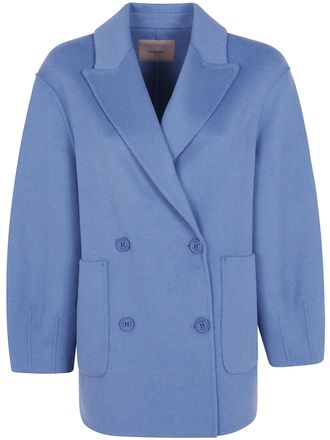Twin-Set Coat Double Breasted Peacoat