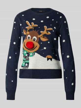 Vero Moda Pullover mit Rentiermotiv