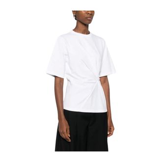 R&oacute;he Femme, Tops, Blanc, Taille: 38 FR T-shirt torsad&eacute; r&eacute;invent&eacute;