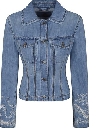 Ermanno Scervino Femme, Vestes, Bleu, Taille: 34 FR Vestes pour femmes V&ecirc;tements Bleu Pe26