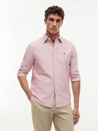 Tommy Hilfiger Chemise Oxford coupe standard &agrave; drapeau brod&eacute;