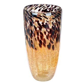 GILDE GLAS art GILDE gro&szlig;e Vase Glasvase Gross Standvase - Deko Vase f&uuml;r Pampasgras, &Auml;ste, Blumen - Herbstdeko Geschenk Weihnachten Geburtstag Hochzeitsgeschenk - Bo