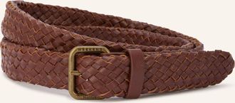 Max Mara Weekend Max Mara Flechtg&uuml;rtel Quaglia Aus Leder braun