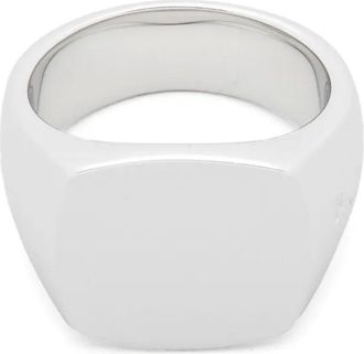 Tom Wood chevalière Cushion Polished - Argent