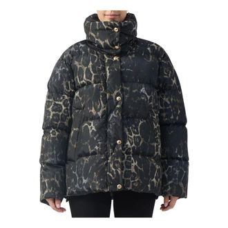 Just Cavalli Piumino Leopardo - Femme - Vestes - Noir - Taille: 34 FR